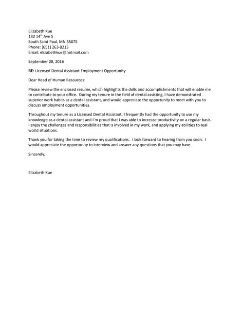 Cover Letter Final Draft | PDF