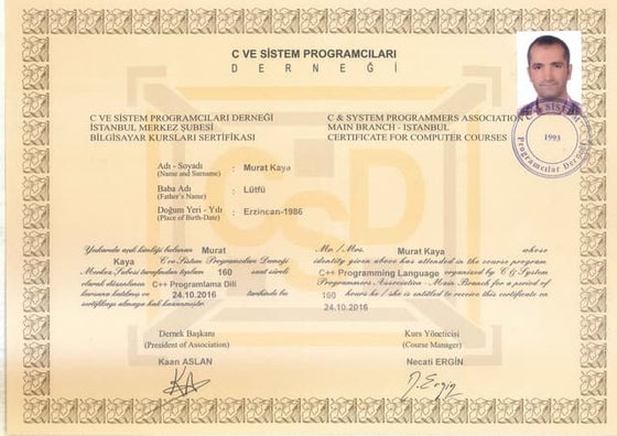 C Programming Certificate | PDF
