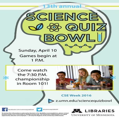 Science Quiz Bowl 2016 - PreGame22x34 | PDF