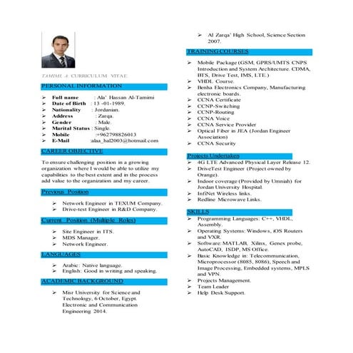 Alaa CV 12-12 | DOCX