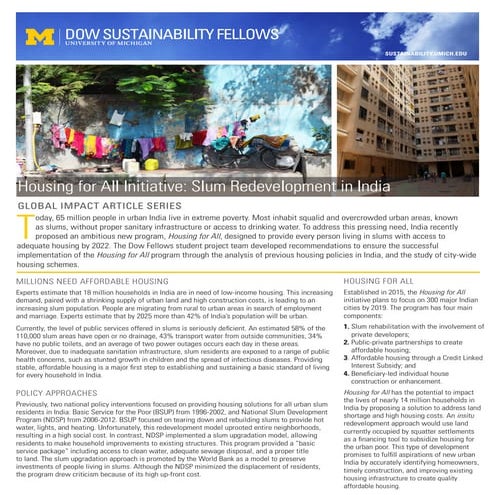 A Slum Redevelopment Project | PPT