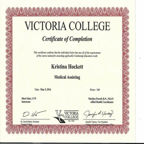 Medical Assisting Certificate | PDF