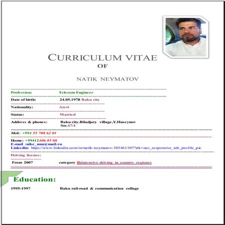 Tariku Mengistu CV | PDF