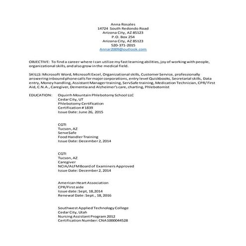 Ross west resume | PDF