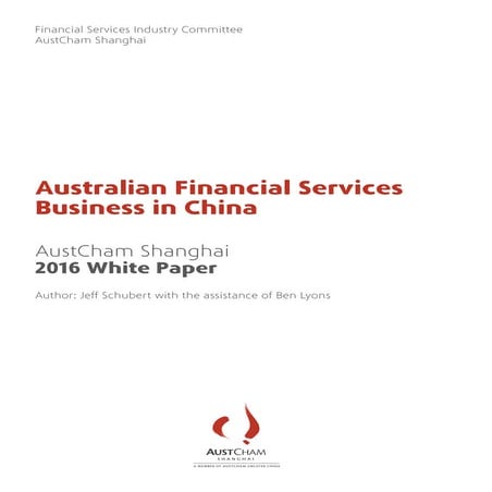 Australian Financial Services Business in China_EN | PDF