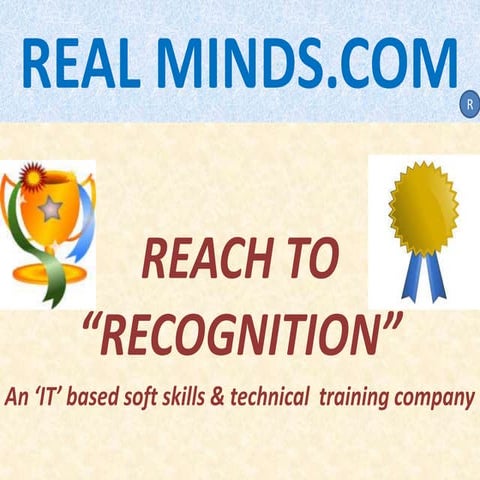 PRESENTATION ABOUT REAL MINDS.COM