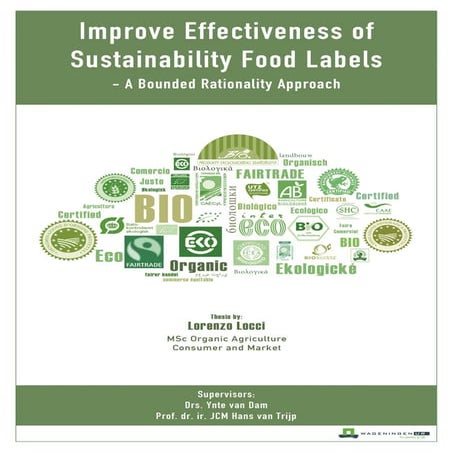Improve the Effectiveness of Sustainable Food Labels | PPTX
