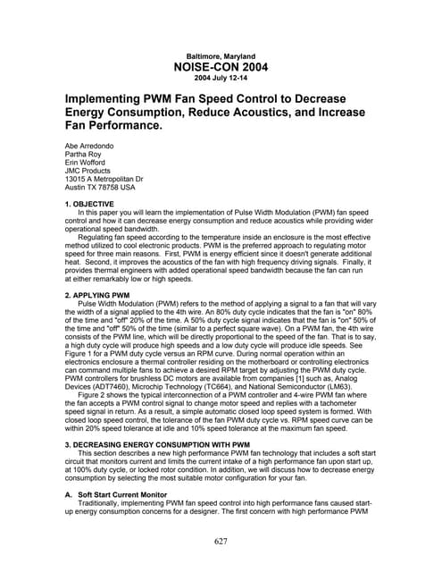 Implementing PWM Fan Speed Control | PDF Implementing PWM Fan Speed Control | PDF