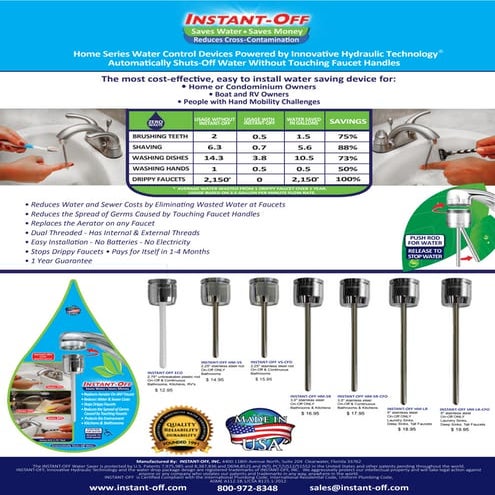 INSTANT-OFF Home Series-product info-2014 | PDF