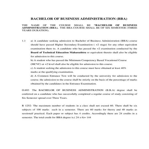 Mba syllabus for vtu | PDF