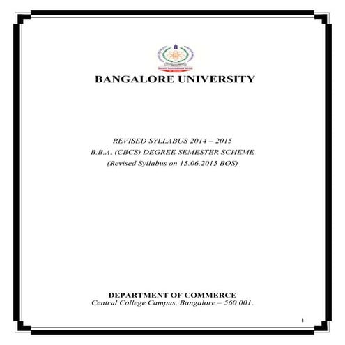 SEP SYLLABUS 24- 25-BCOM.pdf of bangalore university | PDF