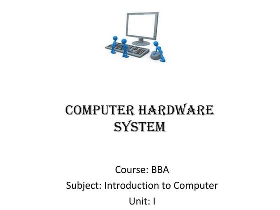 Project on computer assembling | PDF