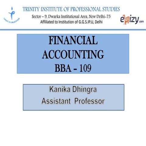 FINANCIAL ACCOUNTING | PPT