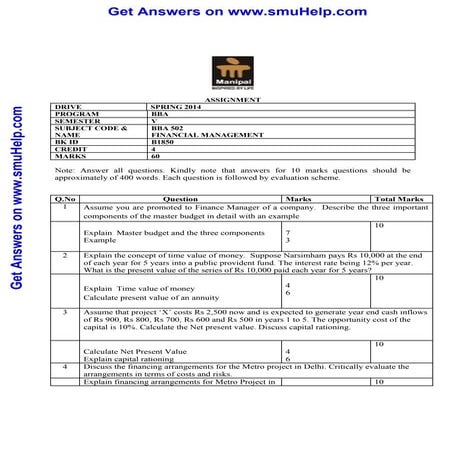 Bba502 | PDF | Business Accounting & Finance | Business