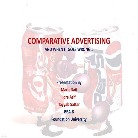 Comparative Advertising. | PPTX
