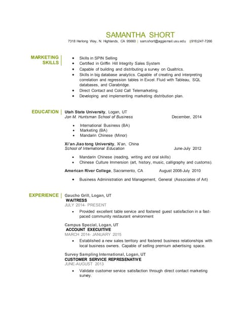 Resume (sample) | DOCX | Education