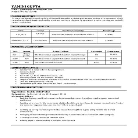 Yamini Gupta__CV | PDF | Free Download
