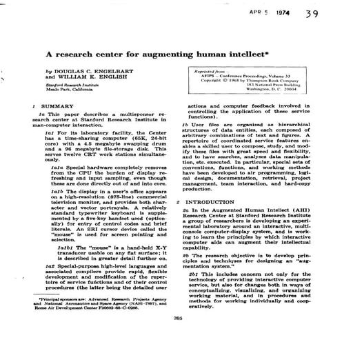 A research center for augmenting human intellect | PDF