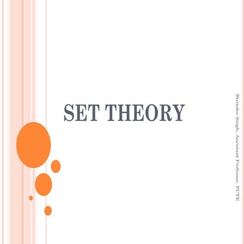 SET THEORY | PPT