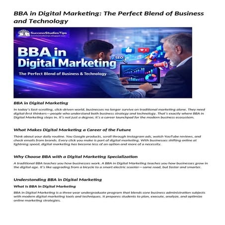 BBA in Digital Marketing- The Perfect Blend of Business and Technology.docx