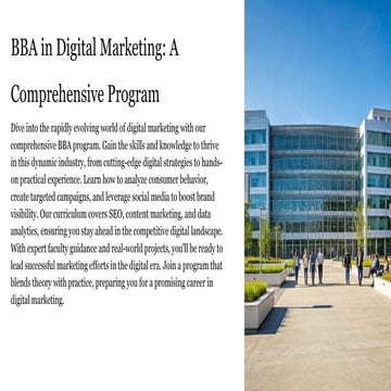 BBA in Digital Marketing A Comprehensive Program.pptx | Free Download