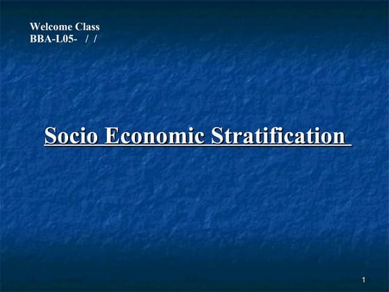 Concept, Characteristics and forms of Stratification (1).pptx | Economy | Business and Finance