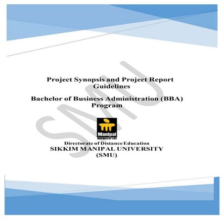 SMU BBA PROJECT GUIDELINES | PDF
