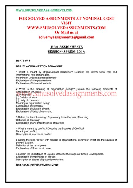 Mscit spring assignments | PDF