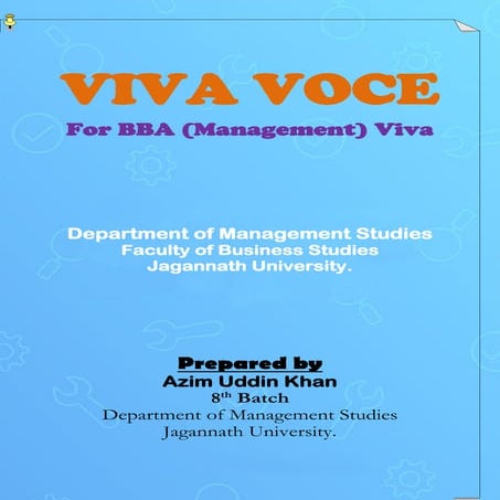 Viva Note for BBA (Management) Exam (Major Courses included) | PDF