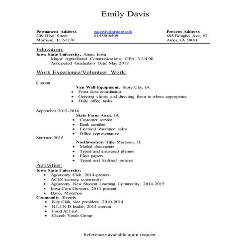 Modern Resume Docx