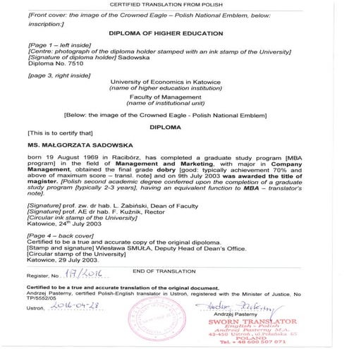 Master Diploma | PDF