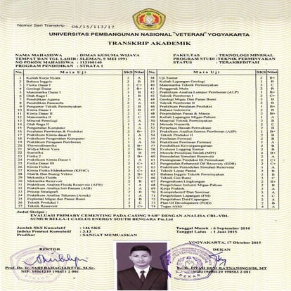 TRANSKIP NILAI DIMAS KUSUMA | PDF