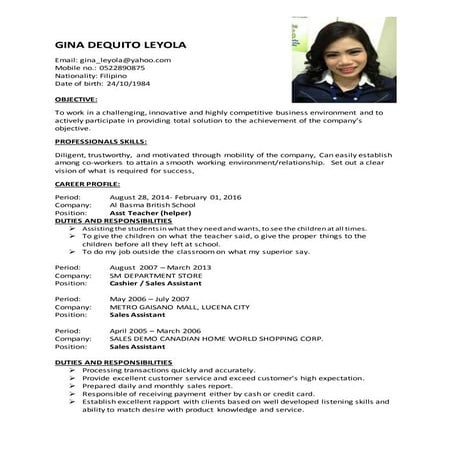 gina cv2 again | PDF