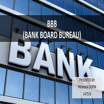 Bank Board Bureau ppt | PPTX