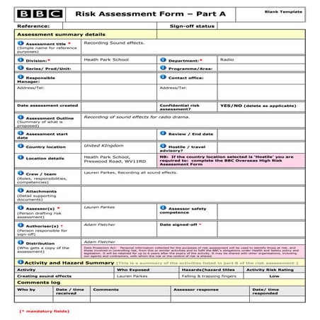 Bbc risk-assessment | DOC