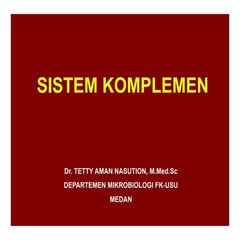 sistem komplemen sistem komplement sustem komplemen sistem komplemen | PDF