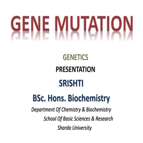 Gene Mutation | PPTX