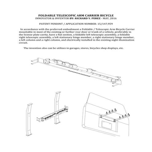 FOLDABLE TELESCOPIC ARM CARRIER BICYCLE | PDF