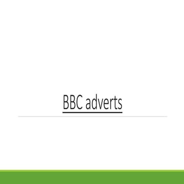 BBC adverts | PPTX