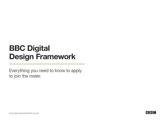 BBC Design Research Roster: Supporting Document | PPT