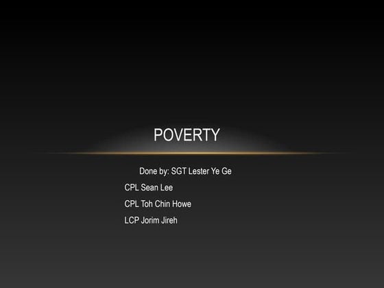 Poverty (1) | PPTX | Debated Sensitive Social Issues | Sensitive Topics
