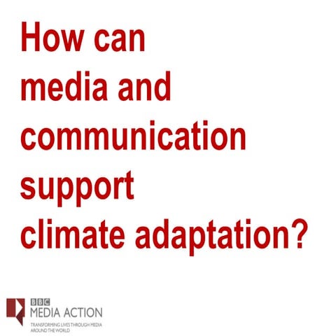 How can media and communication support cliamte adaptation | PDF