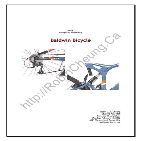 Baldwin Bicycle Case | PDF