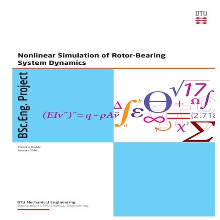 Nonlinear Simulation of Rotor-Bearing System Dynamics | PDF