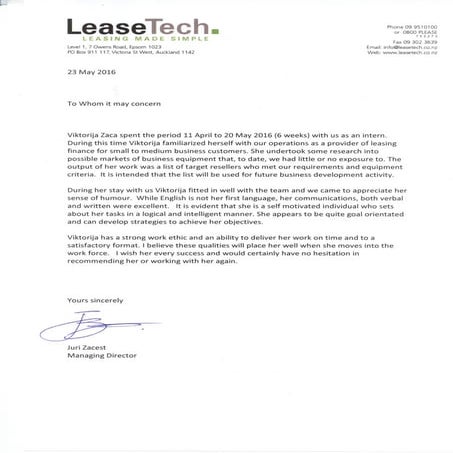 Recommendation from LeaseTech | PDF