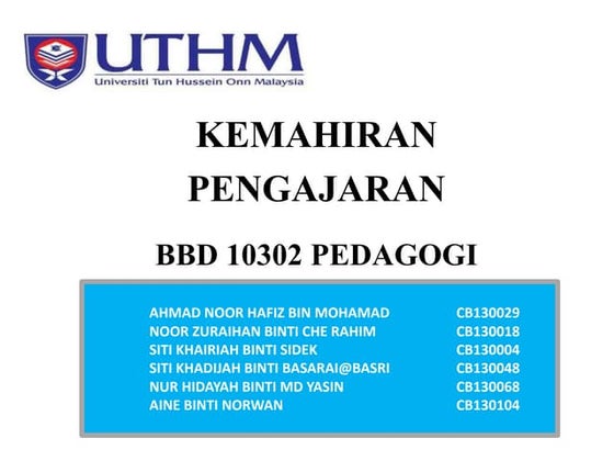 Kemahiran Berfikir | PPT