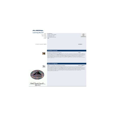 learner record | PDF