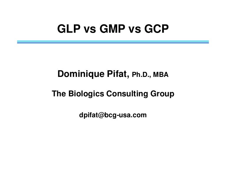 GLP-vs-GMP-vs-GCP Comparasation
