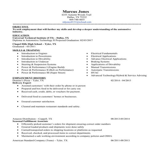 Marcus Resume | PDF