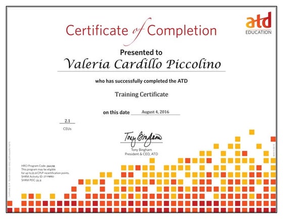 ATD Master Trainer Certificate | PPT